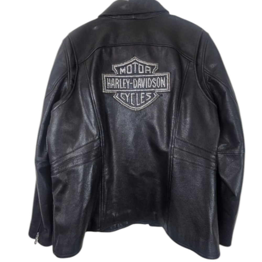 Harley-Davidson Cycle Diva Leather Jacket Swarovski C… - Gem